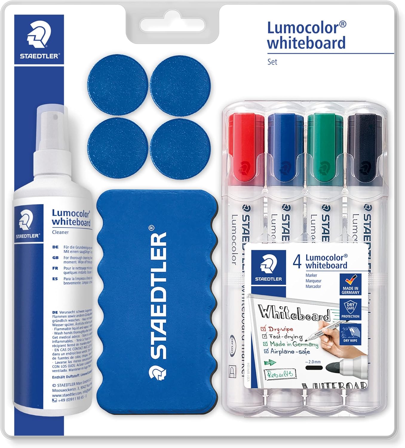 Whiteboard-Set – Marker, Wischer & Spray